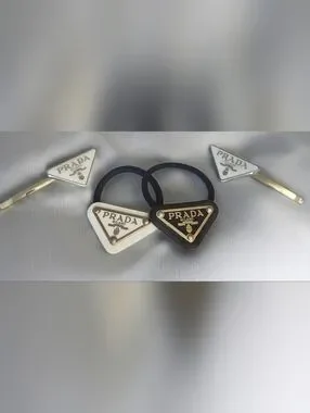 Prada | Accessories | Prada Hair Accessories Bundle Wlogo New | Poshmark